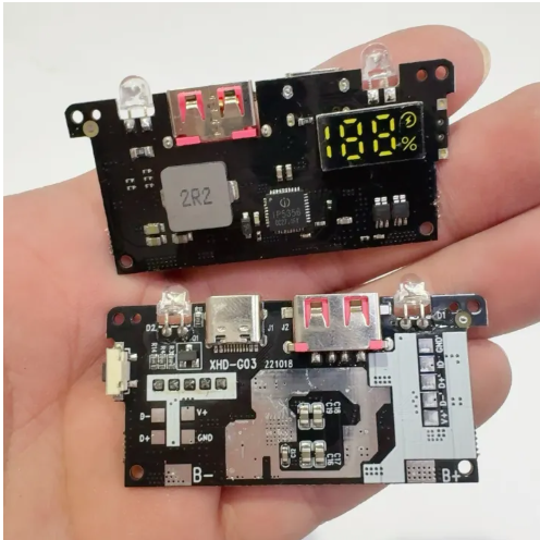 Digital display power bank motherboard IP5356 22.5W PD Supported VOOC ...