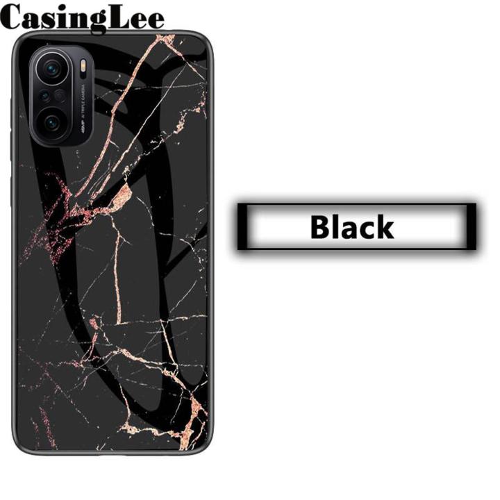 Protect Cover For Redmi Note 10 5G Case Fashion Marble Tempered Glass ...