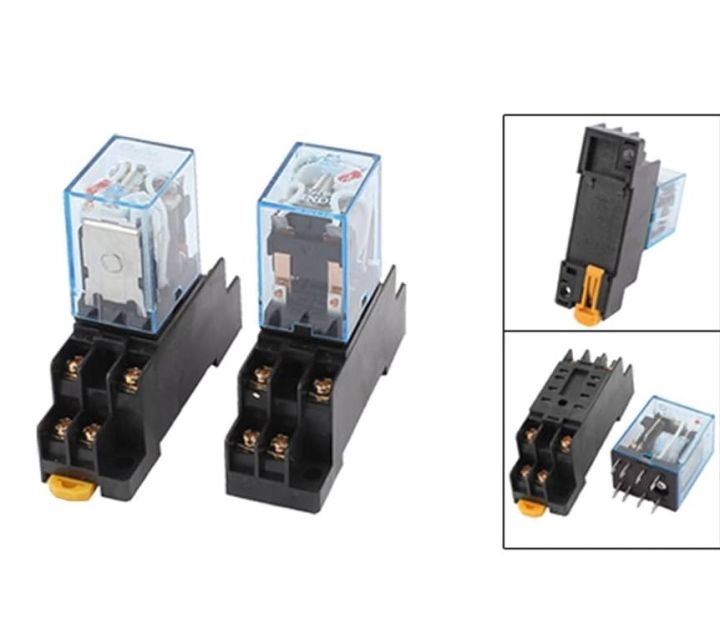 Relay and Base Coil Voltage AC 220Volt Type LY2NJ and MY2NJ 8 Pin DPDT ...