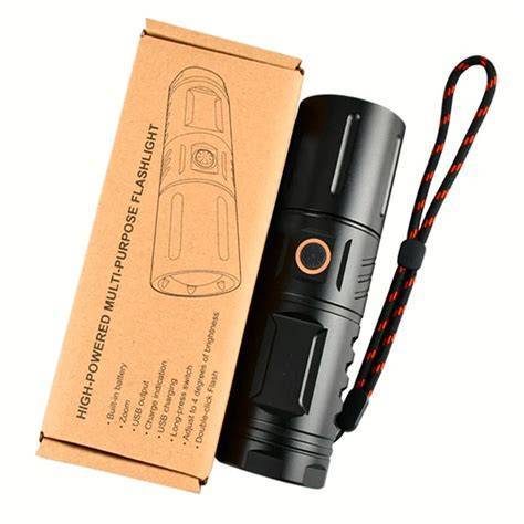 Super Power LED Rechargeable Torch Light With Power Bank Jumbo Torch ...