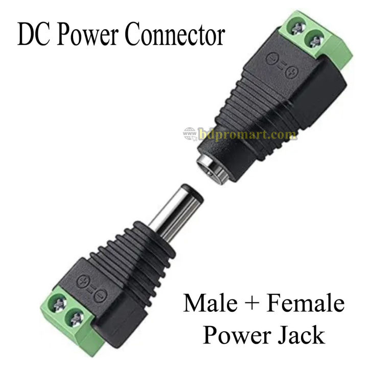01 Pair DC Power Connector Jack (1p Male + 1p Female) Power Connector ...