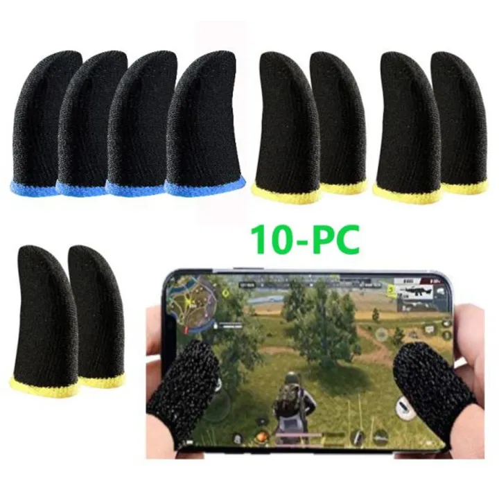 PUBG Mobile Finger Sleeve 5 Pair(10 Pcs) Breathabl e / Sweatproof ...