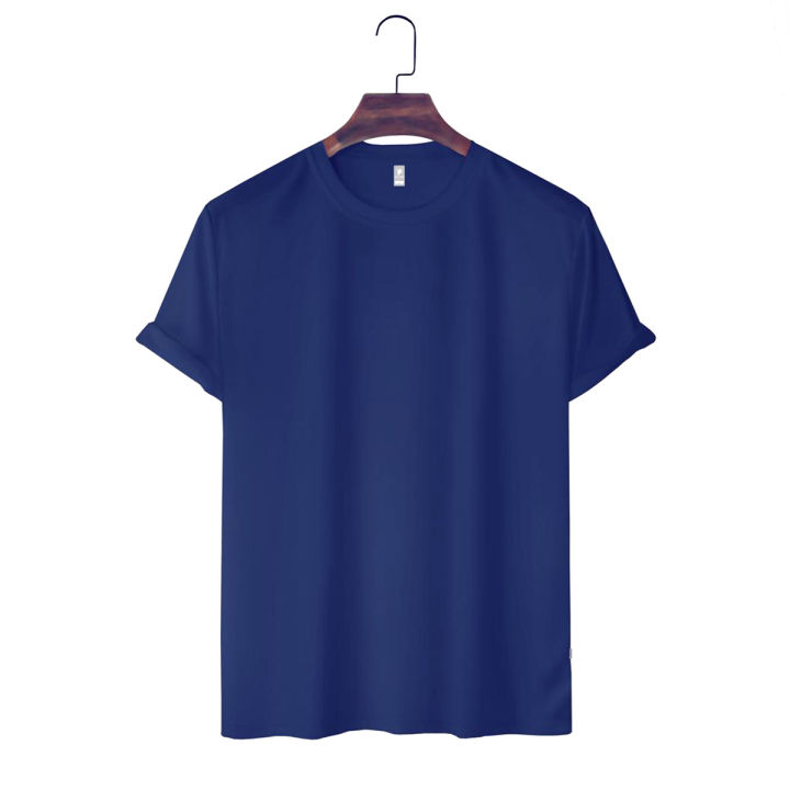 Texpark Solid T-Shirt (TS-200N) - 160-170 GSM Thickness - Ribbed Lycra ...