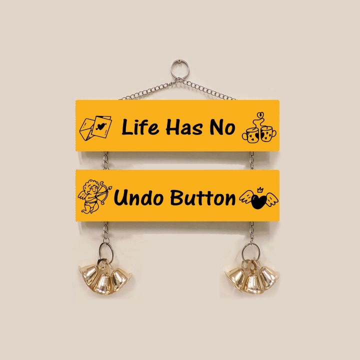 Life Has No Undo Button Wall Plaque Wall Canvas Wall Decoration wall ...
