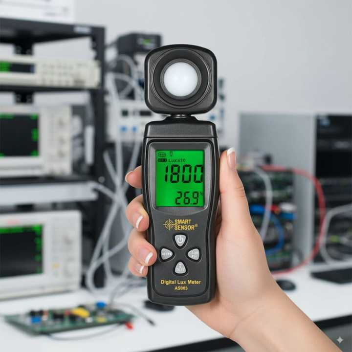 Smart Sensor AS803 Digital Lux Light Meter 1-200000 Lux Lumenmeter High ...