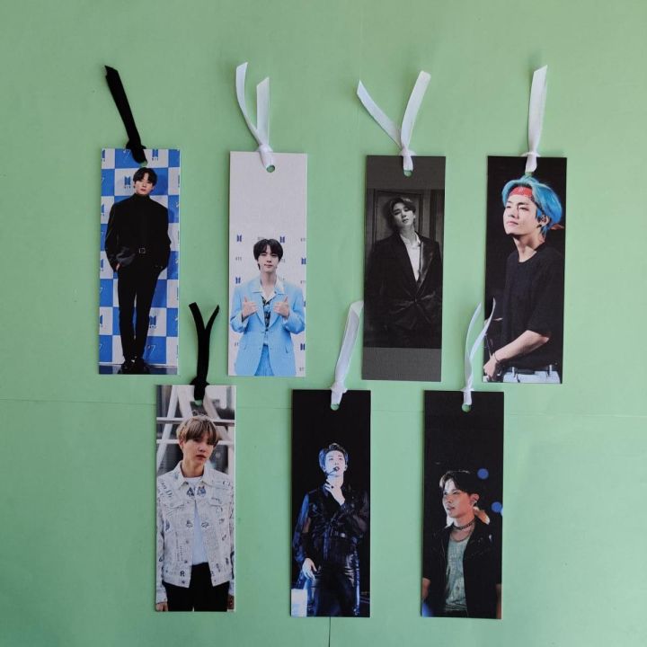 7 BTS themed Colorful Bookmark (Customization available)- aesthetic ...