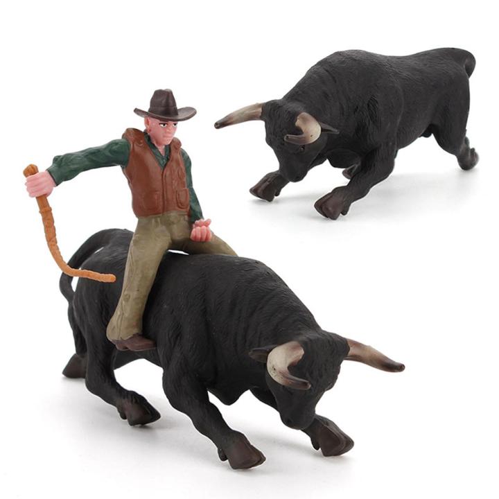 Childrenworld Figurine Realistic Ox Cow Model Toys Set | Daraz.com.bd