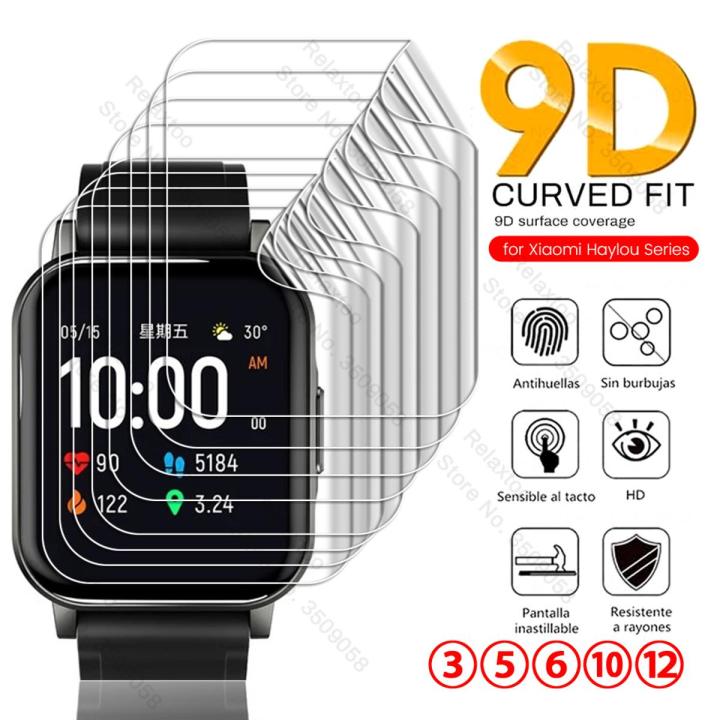 For Xiaomi Haylou LS02 3-12Pcs 9D Curved Soft Hydrogel Protective Film ...