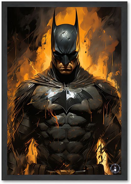 Batman Poster with frame ,Size 11.7 x 16.5 inches, This captivating ...