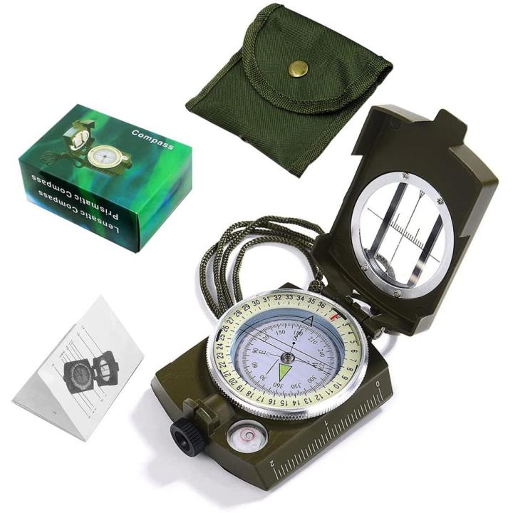 Waterproof Lensatic Compass Prismatic Compass | Daraz.com.bd