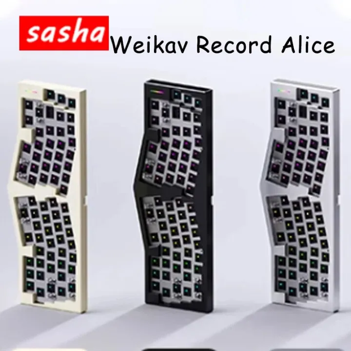 Weikav Record Alice Keyboard Aluminium Kit Rgb Hotswap Dynamic Gaming ...