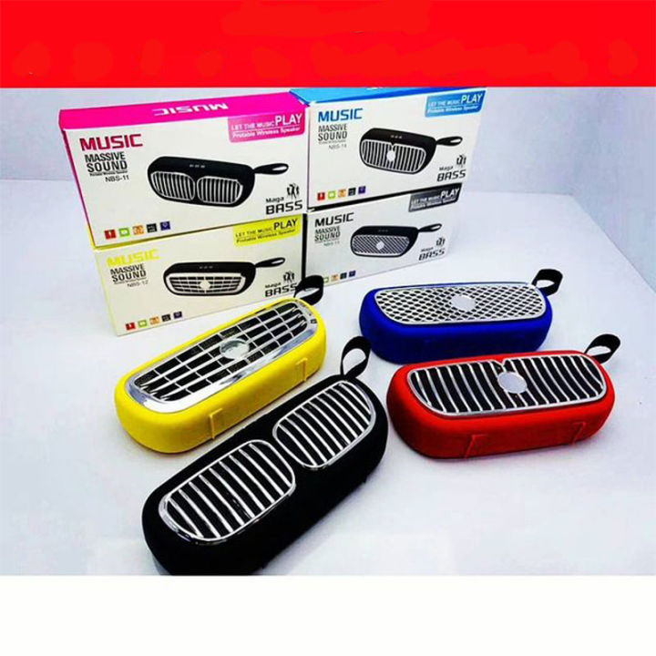 Mini Music Massive Bluetooth Portable Speaker Nbs 14 With Deep Bass Tf Usb Fm Hands Free