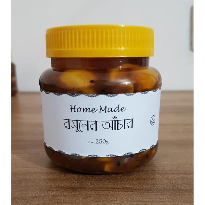 Home Made Garlic Pickles 250 gram/Achar | Daraz.com.bd