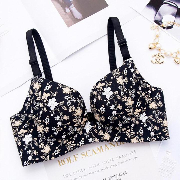 Premium Floral Push Up Seamless Printed Bra for Women - Bra S | Daraz ...