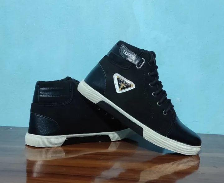 Winter Models High - Neck Boot Shoes For Men Lace - Up Boot Shoes For ...