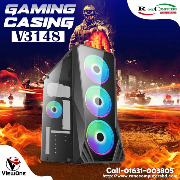 View One V3148 Gaming Casing | Daraz.com.bd