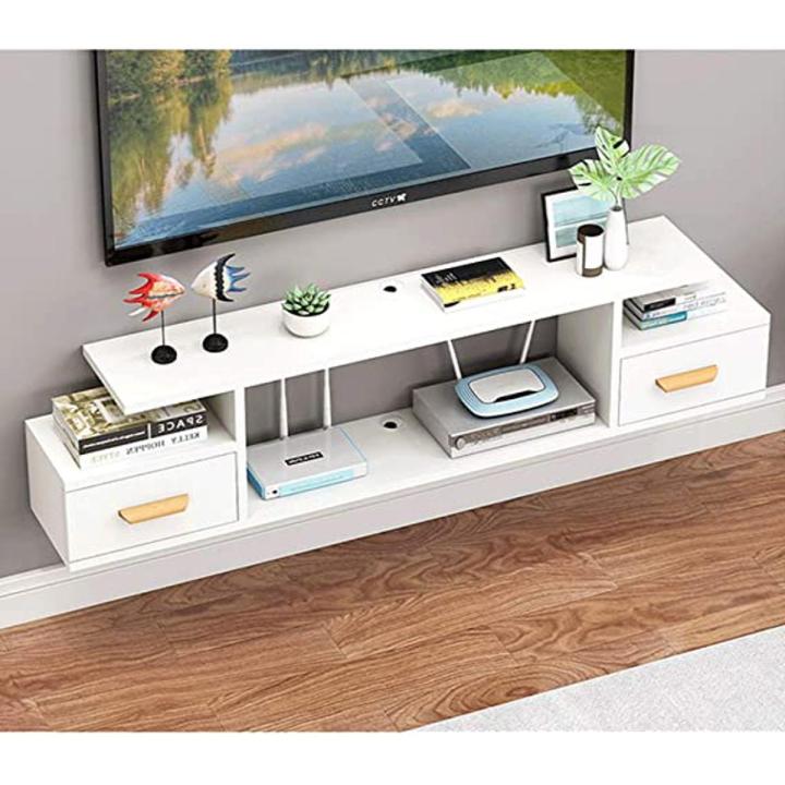 Floating Shelf Wall Mounted Audio/Video Console TV Shelf TV Stand Board ...