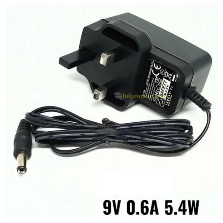 9V 0.6A 5.4W Adapter Power Supply Charger for Router - Multi Plug ...