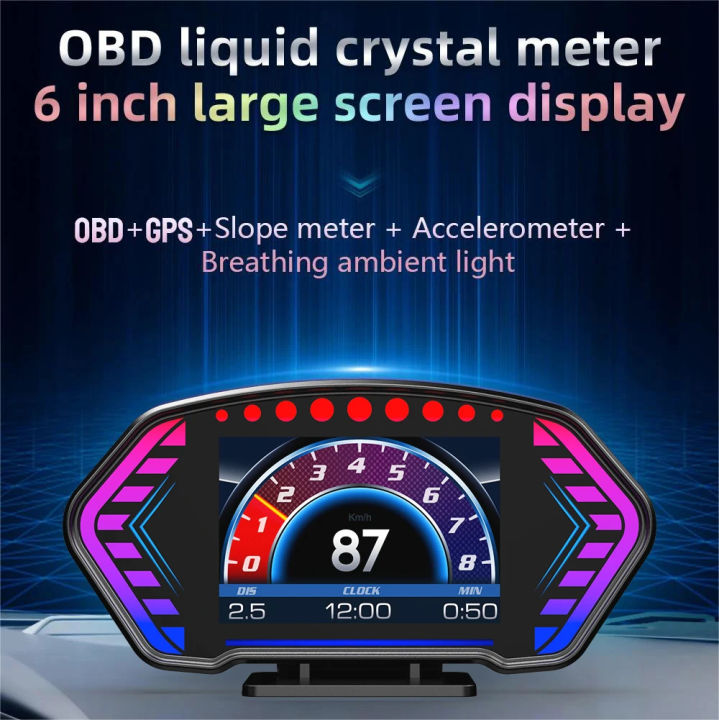 2024 ANCEL P3 HUD Head Up Car Digital Display OBD2 Smart Car HUD Gauge ...