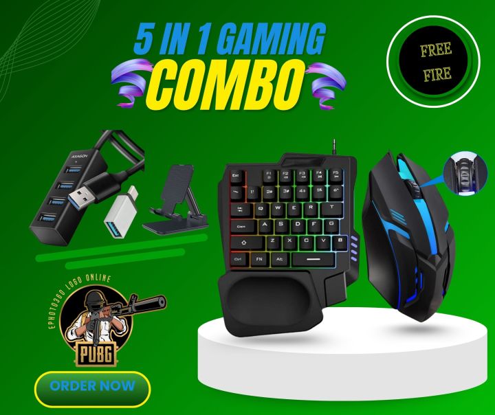 Gaming Combo Pack [ 5 in 1 Full Setup Gaming Combo Pack ] Gaming ...