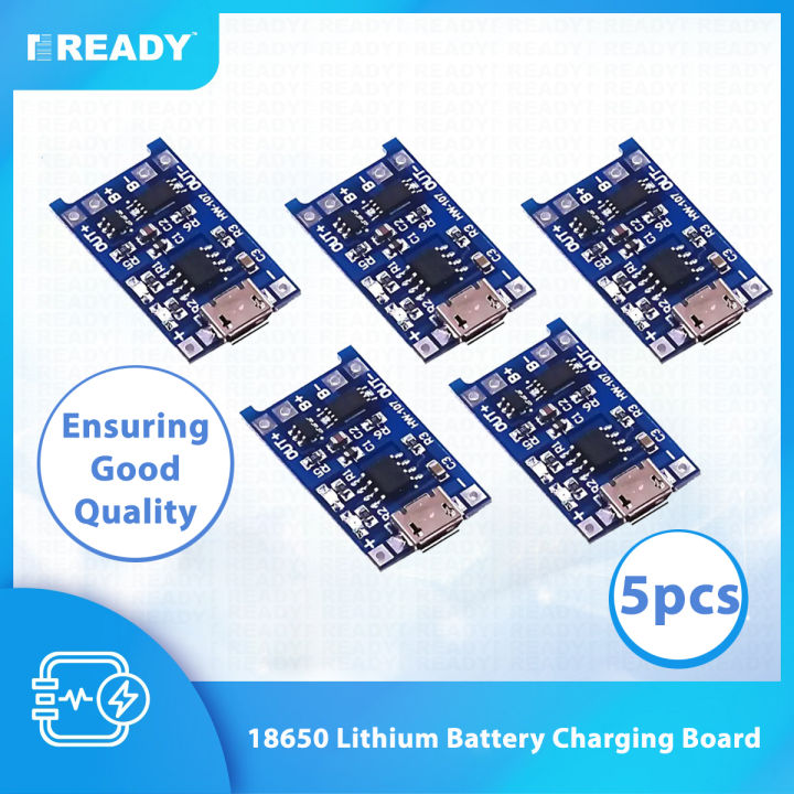 TP4056 5Pcs Lot 18650 Lithium Battery Charging Board Module Charger ...