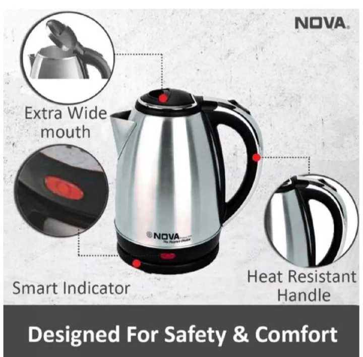 NOVA Electric Kettle 2 Liter for Make tea, coffee and Hot water ...