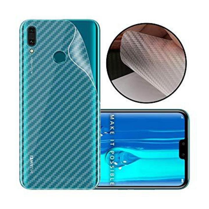 Huawei Y9 2019 Back Carbon Fiber Sticker Protection 3D-Transparent ...