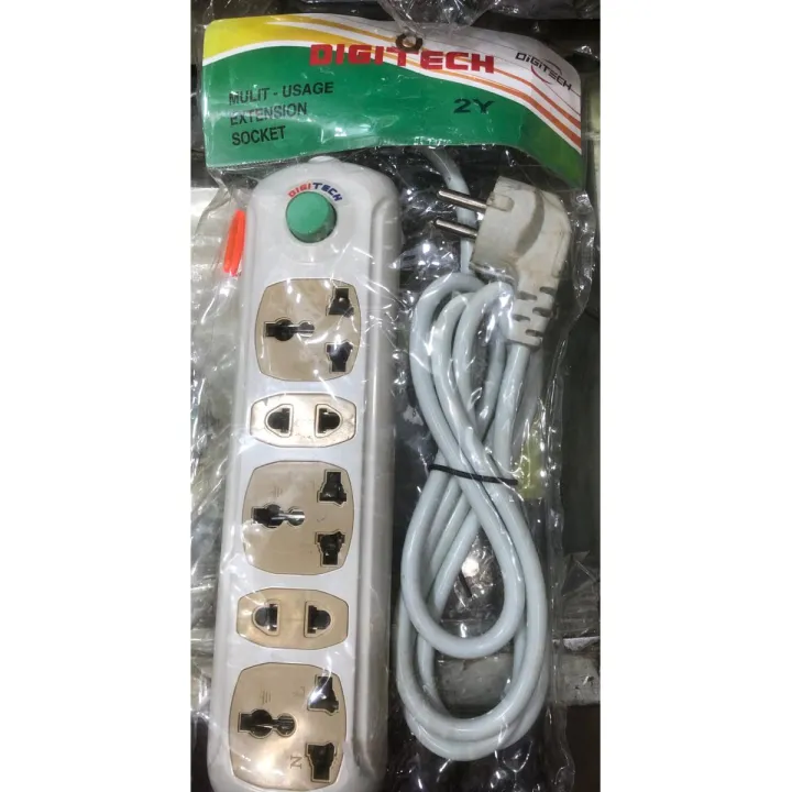 Digitech 34 2 meter multi- plug | Daraz.com.bd