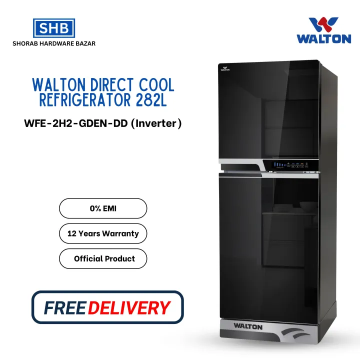 Walton Direct Cool Refrigerator 282L WFE-2H2-GDEN-DD (Inverter) | Daraz ...