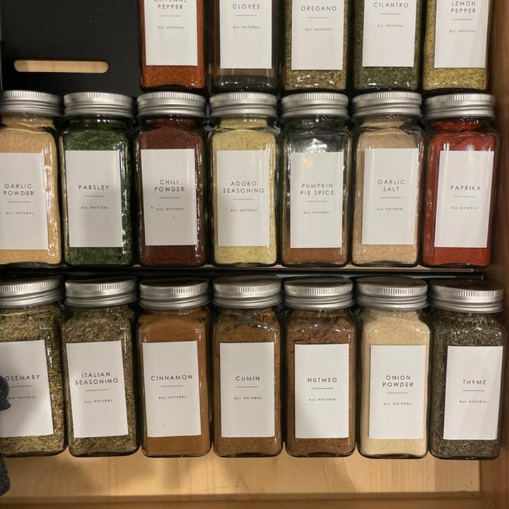 Spice Labels (Minimalist) Water Resistant Spice Jar Label Customization ...
