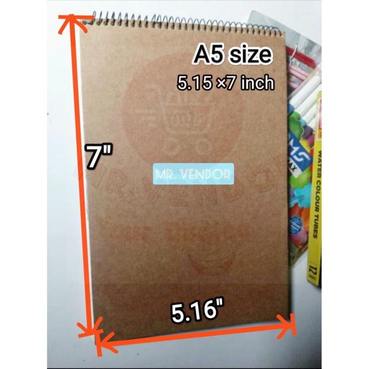 Sketch art & drawing Book, Spiral Cartridge paper For Artists A5/A4/A3 ...