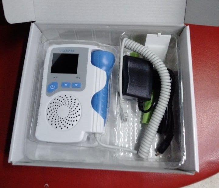 VCOMIN FD210C Rechargable Fetal Doppler Baby Monitor LCD color Display ...