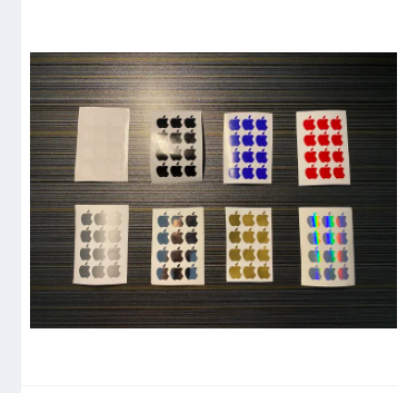 Apple Logo Inspired Stickers 1 - Cut-out Vinyl Stickers - 3.6cm x 3.0cm ...