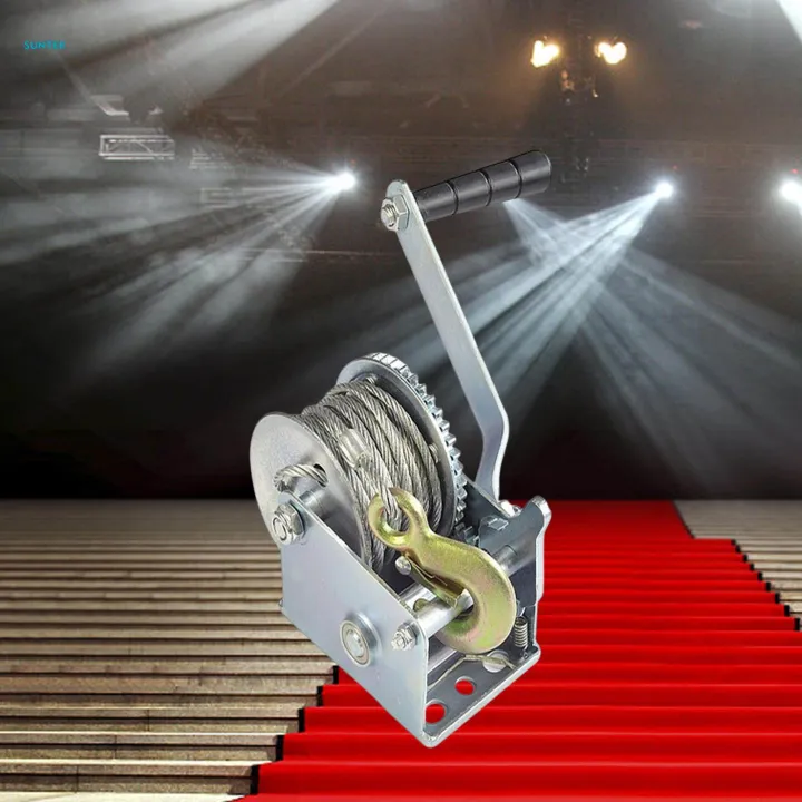 Manual Hand Winch Cable Trailer Winch 800lbs Easy to Use Durable Repair ...