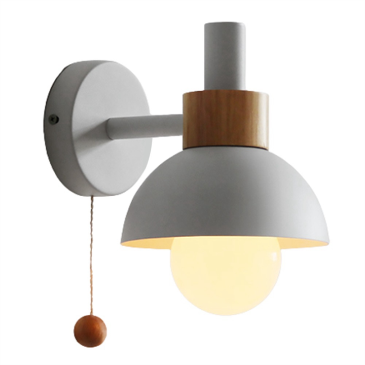 LED Wall Lamp with Switch Wood Sconce Lights Indoor Lighting Home Decor ...