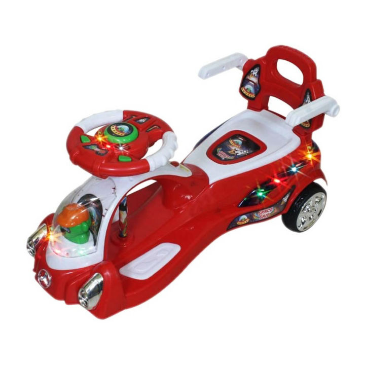 Baby Auto Swing Car New Model for Kids- Red colour | Daraz.com.bd