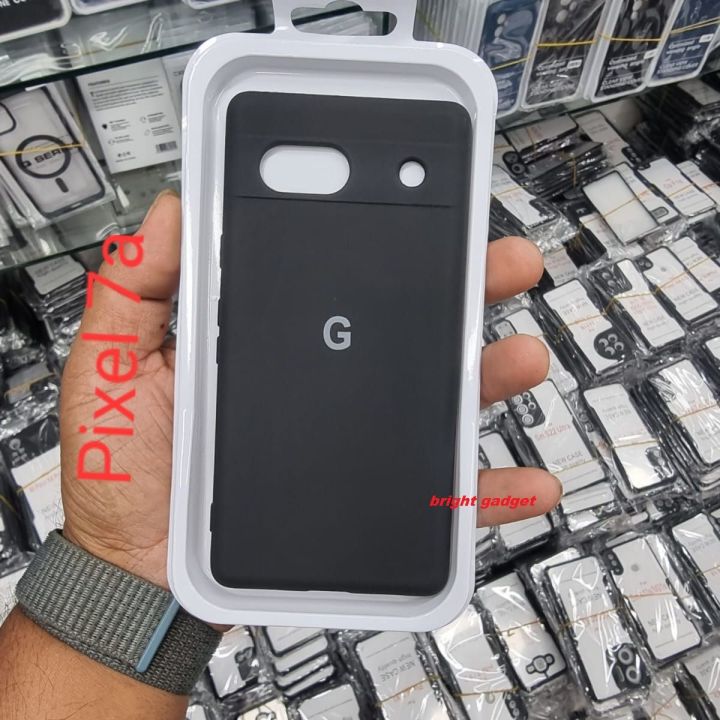 For Google Pixel 7a Heavy Strong Liquid Silicone Soft Gel Rubber ...