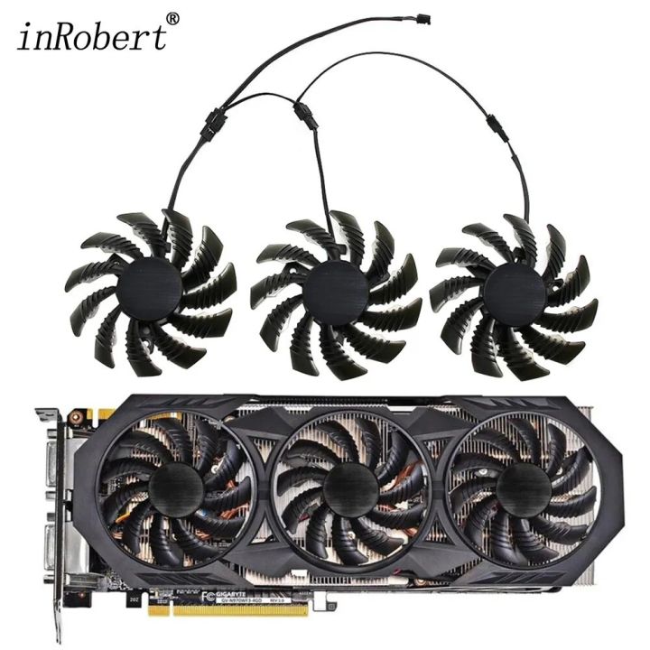 inRobert 75MM 2/3pin Cooler Fans PLD08010S12H For Gigabyte GTX 970 ...
