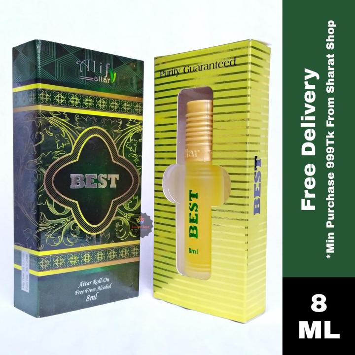 Alif Best Attar Long Lasting Roll On Ator Non Alcoholic Perfume (হালাল ...