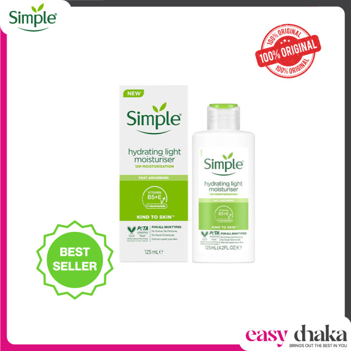 Simple Kind to Skin Hydrating Light Face Moisturiser (125ml) | Daraz.com.bd