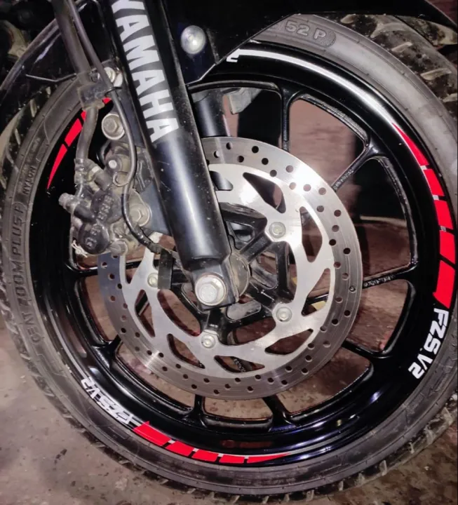 FZS V2 | V2 | FZS | YAMAHA | Wheel Rim Stickers | FZS V2 Rim sticker ...