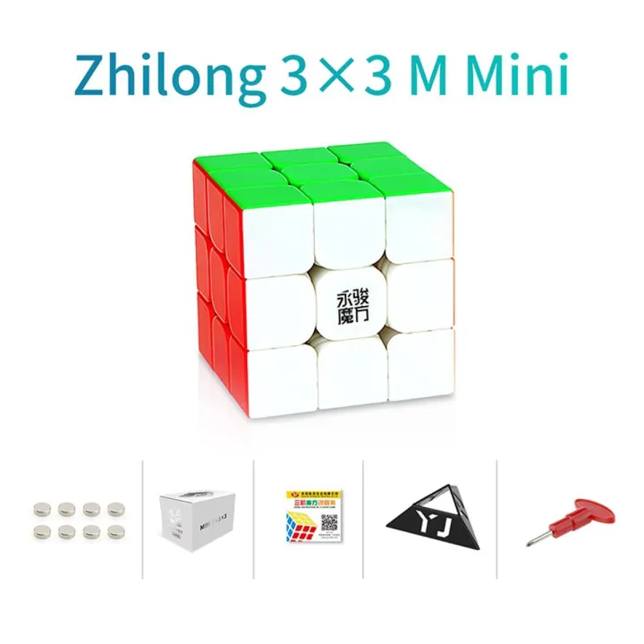 【happy one】Mini 3x3 M Mini 4x4 5x5 Magnetic Cube Speed Puzzle Zhilong ...