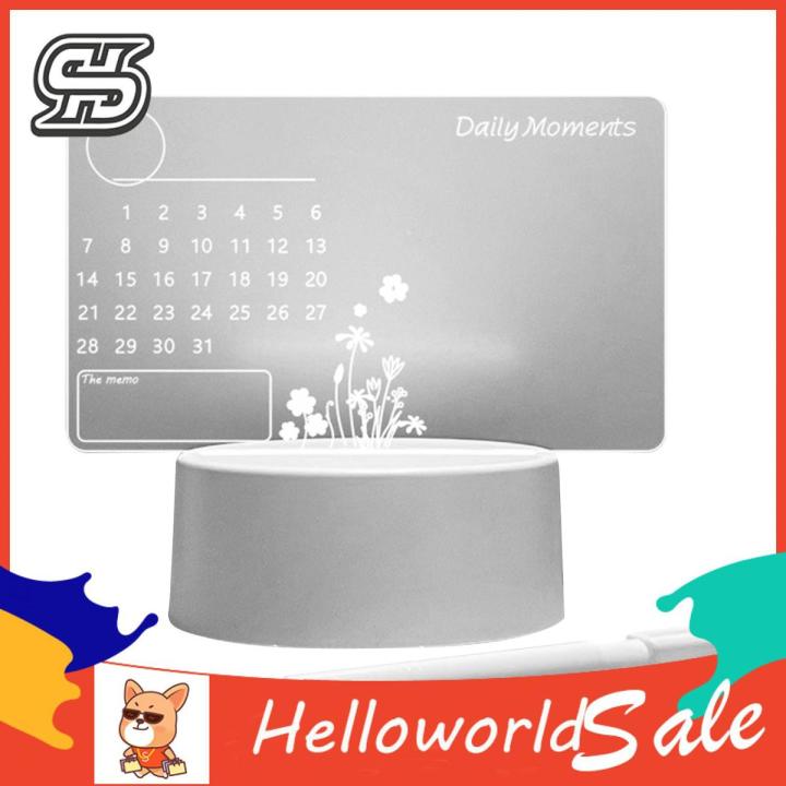 HelloWorld Notepad Board Erasable Transparent To-Do List Writing Board ...