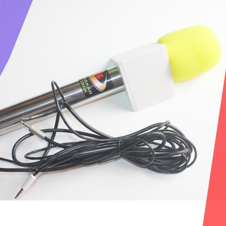 Double wired Boom Microphone for Reporters (Mobile & Camera) with 3.5mm ...