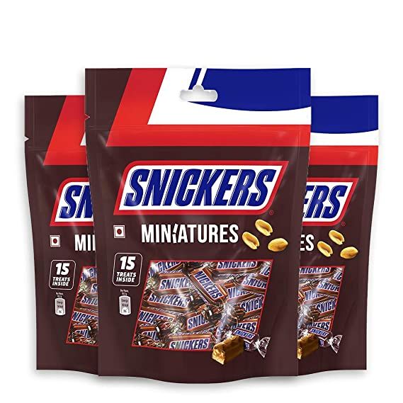 Snickers Miniatures Chocolate 15 Pcs - 150g | Daraz.com.bd