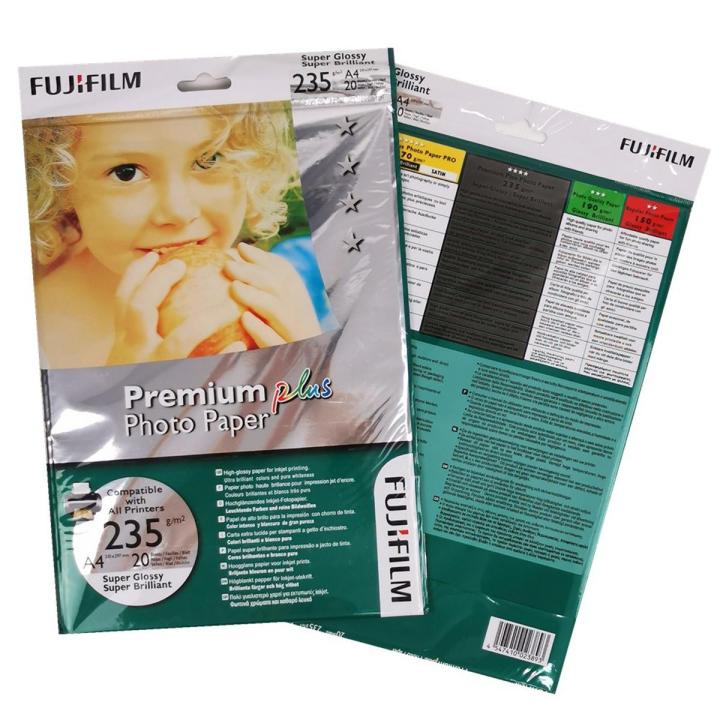 Glossy Photo Paper A4 Size 20 Sheets/ Fujifilm Premium Plus Glossy ...