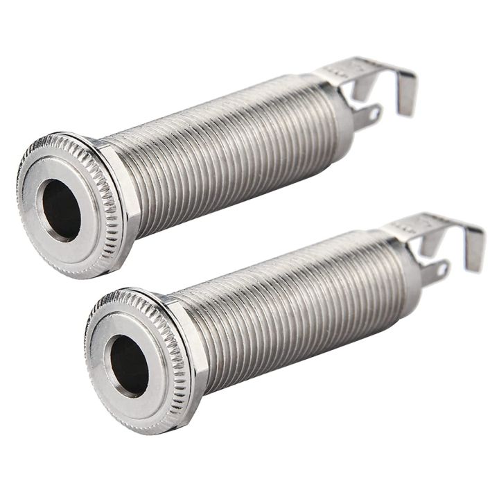 End Pin Output Jack, 1/4 inch 6.35mm Mono Barrel Jack 3 Pin Long ...
