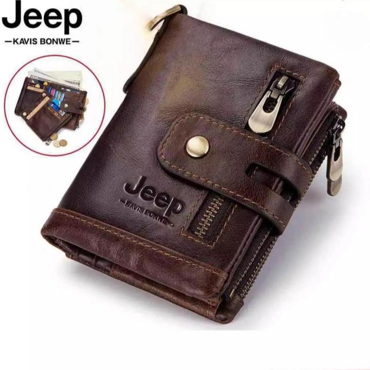 Jeep Chocolate 100% Leather High quality Long Lusting Wallet For Man ...