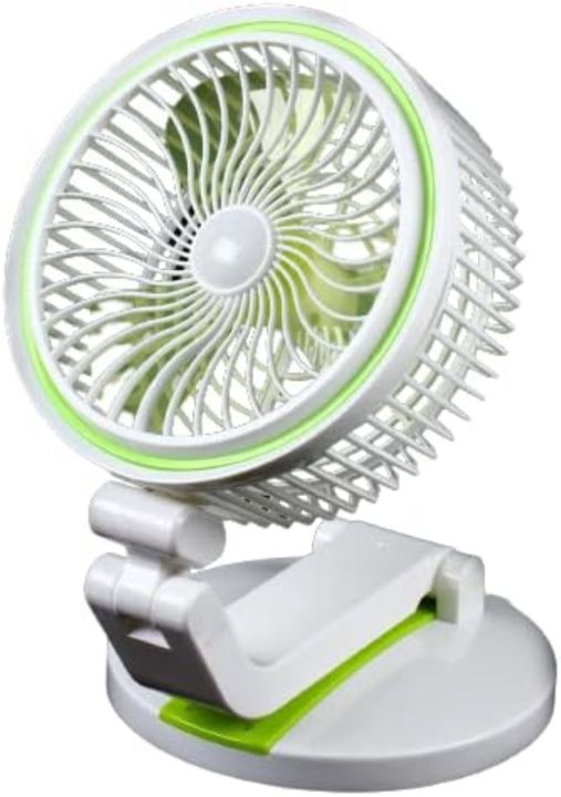 USB Desk Fan, 180° Solar Panel and USB Cable Chargeable Portable Fan ...