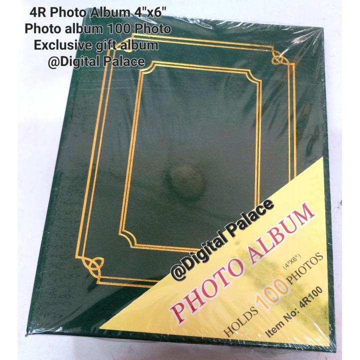 4R Photo Album 4×6 Inch Holds 100 Photos Exclusive Green | Daraz.com.bd